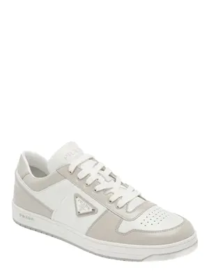 Prada Prada Downtown Logo Low-Top Sneakers Bianco/cristallo