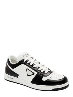 Prada Prada Downtown Logo Low-Top Sneakers Bianco/nero