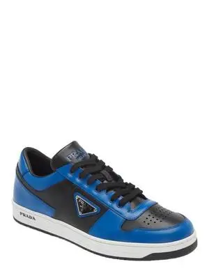 Prada Prada Downtown Logo Low-Top Sneakers Nero/cobalto