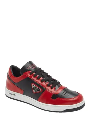 Prada Prada Downtown Logo Low-Top Sneakers Nero/lacca