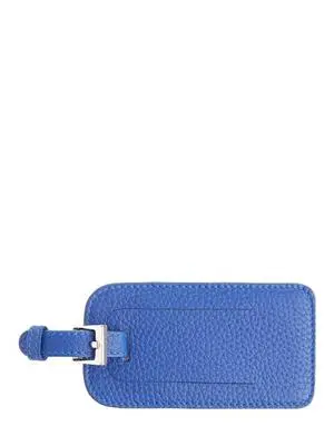 ROYCE NEW YORK Leather Luggage Tag - Cobalt Blue