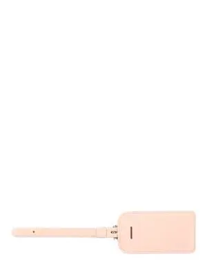 ROYCE NEW YORK Leather Luggage Tag - Light Pink