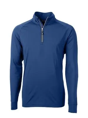 Cutter & Buck Cutter & Buck Adapt Knit Quarter Zip Pullover Tour Blue