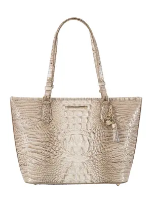 Brahmin Brahmin Medium Asher Croc Embossed Leather Tote Clay