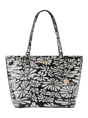 Brahmin Brahmin Medium Asher Croc Embossed Leather Tote Daisy Batik