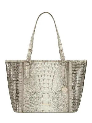 Brahmin Brahmin Medium Asher Croc Embossed Leather Tote Fairest Grey