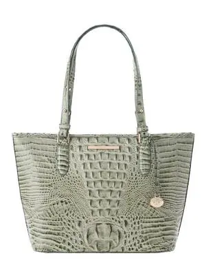 Brahmin Brahmin Medium Asher Croc Embossed Leather Tote Softgrass