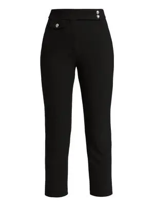 Veronica Beard Renzo Ankle Crop Pants Black