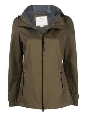 Woolrich Zip-up Hooded Jacket - Green