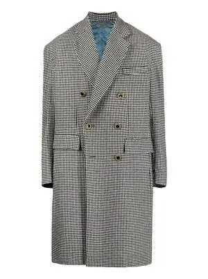 COOL T.M Houndstooth-Print Wool Coat