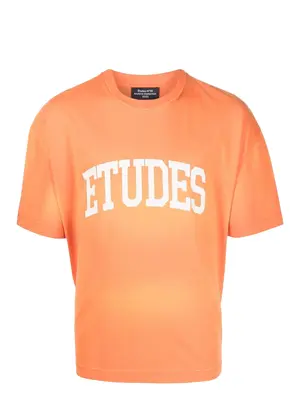 ÉTUDES STUDIO Logo-print T-shirt - Orange