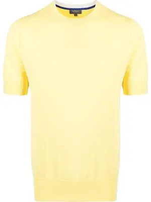 N.peal Ribbed-knit Crew Neck Sweatshirt - Yellow