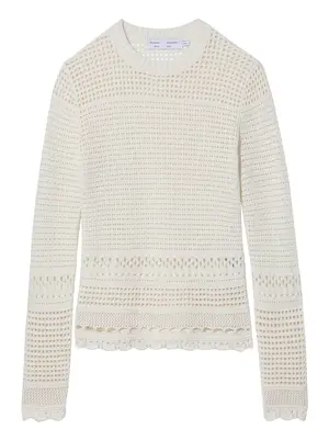 Proenza Schouler White Label Pointelle Knit Top - Neutrals