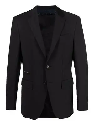 Philipp Plein Crystal Skeleton Gigolò Fit Blazer - Black