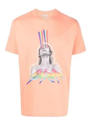 COUNTY OF MILAN Rainbow Graphic-print T-shirt - Orange