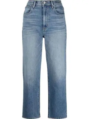 SLVRLAKE Cropped Denim Jeans - Blue