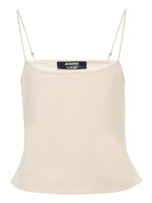 Jacquemus Le Haut Tangelo Tank Top - White