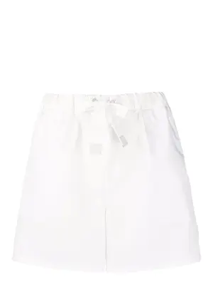 Moncler High-waisted Shorts - White