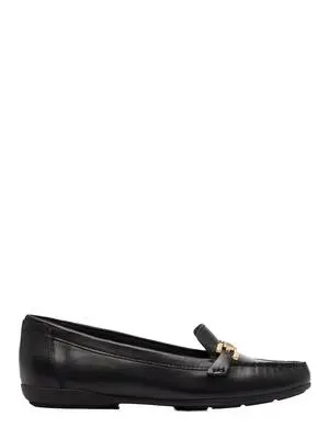 Geox Leather Loafers - Black