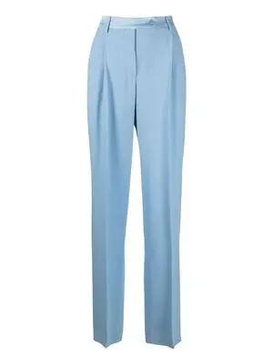Alberta Ferretti High-waist Tailored Trousers - Blue