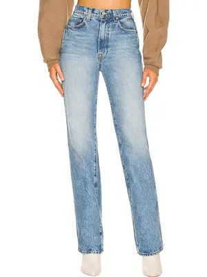 GRLFRND GRLFRND Sara Super High Rise Slim Straight Jeans Astoria
