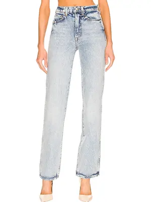 GRLFRND GRLFRND Sara Super High Rise Slim Straight Jeans Encinitas