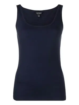 Ralph Lauren Scoop-neck Sleeveless Top - Blue