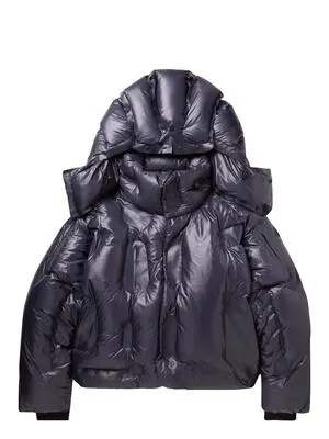 Moncler Dingyun Zhang Klolk Logo-appliquéd Quilted Hooded Down Jacket - Blue