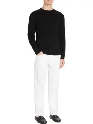 GIORGIO ARMANI Five-pocket Solid Cotton-stretch Pants