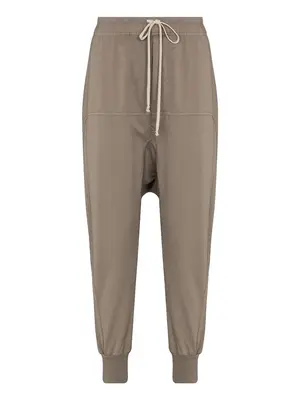 Rick Owens Tapered Drop-crotch Trousers - Neutrals