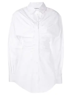 Alexander Wang Ruched Shirtdress - White
