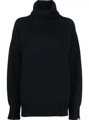 Extreme Cashmere Xtra Oversized Roll-Neck Jumper Blue