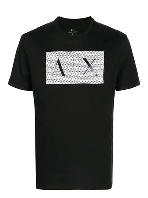 Armani Exchange Logo-print Cotton T-shirt - Black