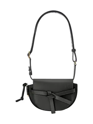 Loewe Loewe Gate Leather Convertible Bag Black