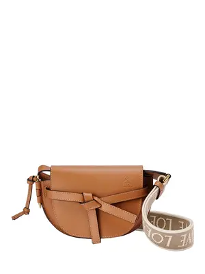 Loewe Loewe Gate Leather Convertible Bag Tan