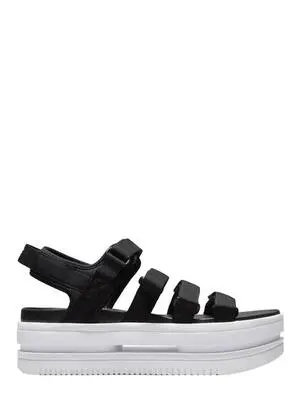 Nike Icon Classic Platform Sandal - Black/ White/ White