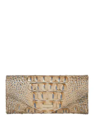 Brahmin Brahmin Veronica Melbourne Croc Embossed Leather Wallet Cliffside