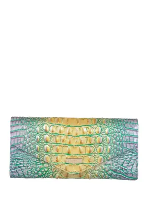 Brahmin Brahmin Veronica Melbourne Croc Embossed Leather Wallet Viola
