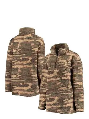 G-III 4HER BY CARL BANKS San Francisco Giants Sherpa Quarter-zip Jacket - Camo