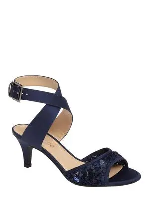 J. Reneé Soncino Strappy Sandal - Navy Satin