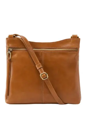 Hobo Cambel Leather Crossbody Bag - Truffle