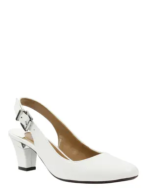 J. Reneé J. Reneé Malree Slingback Pump White