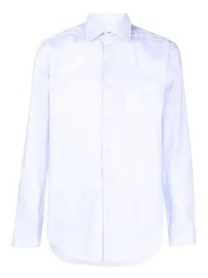 Corneliani Long-sleeve Cotton Shirt - Blue