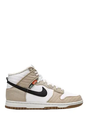 Nike Dunk High Next Nature Toasty Rattan Sneakers - White