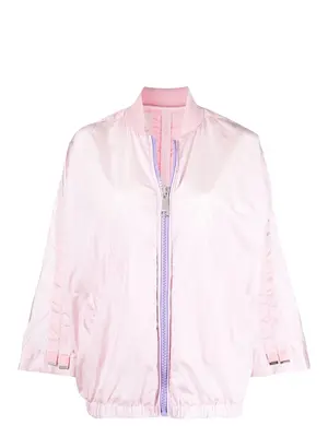 Khrisjoy Wide-sleeve Bomber Jacket - Pink