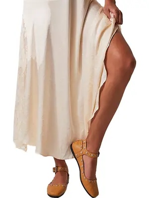Free People Mystic Mary Jane Flats Tan
