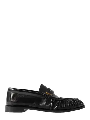 Saint Laurent Le Loafer Leather Loafers - Black