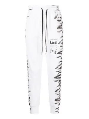 MAUNA KEA Tiger-print Track Pants - White