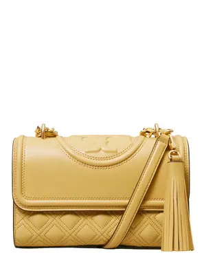 Tory Burch Tory Burch Small Fleming Convertible Shoulder Bag Beeswax