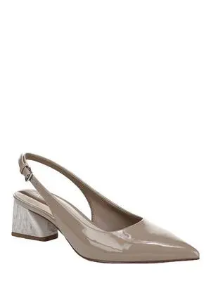Franco Sarto Racer Slingback Pumps - Grey Patent